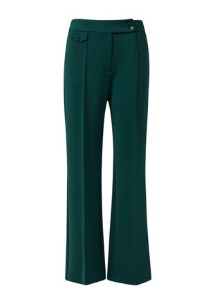 s.Oliver Black Label s.Oliver Black Label Damen 2173469 Hose lang, Wide Leg, Blue Green, 42 / REG