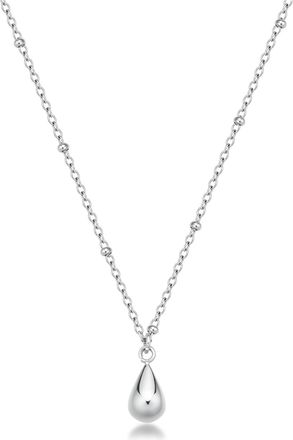 Brosway Perfect Halskette für Damen aus 316L Edelstahl mit Tropfen-Anhänger Länge: 45cm, BPC09