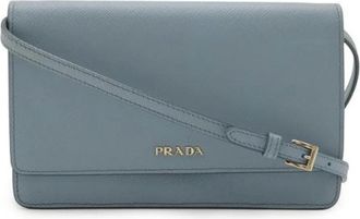 Prada Sac bandouli&egrave;re 2-en-1 Saffiano Pre-owned - Femme - Pre-owned - Bleu - Taille: ONE Size