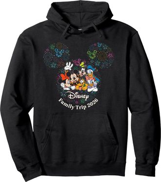 Disney Mickey & Friends Fireworks Vacation Family Trip 2026 Pullover Hoodie