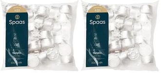 Spaas Teelichter 30er-Beutel, ± 8 Stunden - weiß (Packung mit 2)