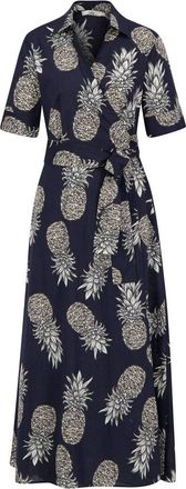 0039 Italy Damen Wickelkleid mit Print SVENJA