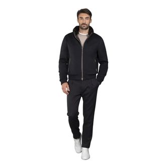 Moorer Homme, Vestes, Bleu, Taille: L Bellati Bomber