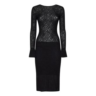 Pinko Pinko, Femme, Robes, Noir, Taille: 40 FR Aaron Midi Dress