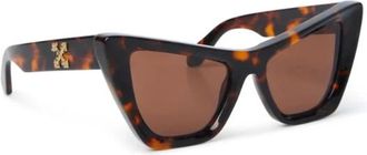 Off-white Femme, Accessoires, Brun, Taille: ONE Size Lunettes de soleil Edvard Arrow Logo