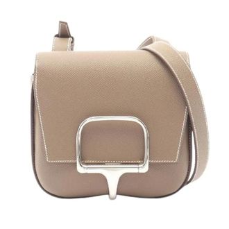 Herm&egrave;s Pre-owned Cuir sacs-ports-paule - Femme - Pre-owned - Beige - Taille: ONE Size