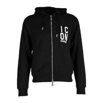 Dsquared2 Iconic Cool Fit Zip Hoodie - - Sweatshirts & Hoodies - Herren - Schwarzk - XS