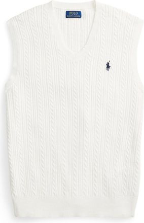 Ralph Lauren Strick-Pullunder mit Zopfmuster in