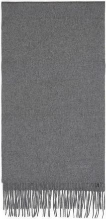Giorgio Armani Tücher & Schals - Cashmere Scarf With Delicate Fringes - Gr. unisize - in Grau - für Damen