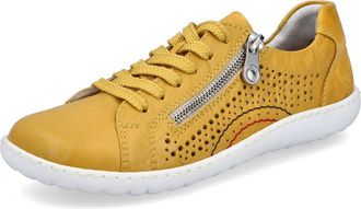 Rieker Damen Low-Top Sneaker 52824, Frauen Halbschuhe,straßenschuhe,Strassenschuhe,Sportschuhe,Freizeitschuhe,Turnschuhe,gelb (68),36 EU / 3.5 UK