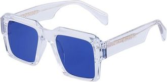 Generic Lunettes de soleil surdimensionnées UV400, bleu, Taille unique
