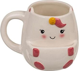 Out of the Blue Einhorn Kaffeebecher mit Keksfach - Tasse Kaffeetasse