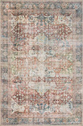 Loloi Rugs II Loren Teppich, Ziegelstein/Mehrfarbig, 60 x 200 cm