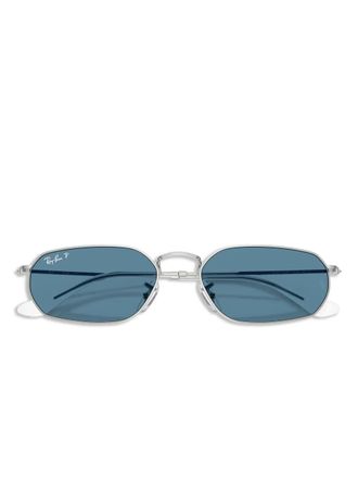 Ray-Ban lunettes de soleil &agrave; monture g&eacute;om&eacute;trique - Argent