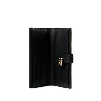 Karl Lagerfeld gemischte Leder -Brieftasche - Schwarz