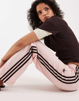adidas Originals Firebird - Pantalon de surv&ecirc;tement classique - Rose et marron