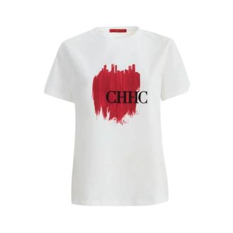 Carolina Herrera Rundhals-T-Shirt - - Tops - Damen - Wei&szlig; - M