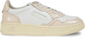 Autry Low-Top Sneaker - Medalist Low Pink Leather Sneakers - Gr. 38 (EU) - in Weiß - für Damen