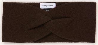 Darling Harbour Darling Harbour Stirnband Aus Cashmere braun