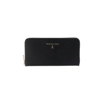 Patrizia Pepe Femme, Accessoires, Noir, Taille: ONE Size Zip Around Wallet