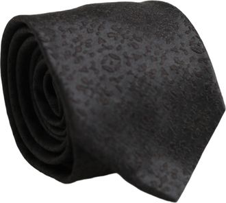 Dolce & Gabbana Jacquard Silk Necktie - Black