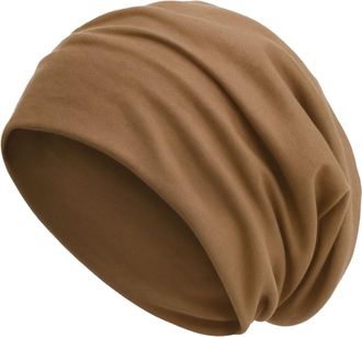 style3 Slouch Beanie aus atmungsaktivem, feinem und leichten Jersey Unisex M&uuml;tze Haube Bini Einheitsgr&ouml;&szlig;e