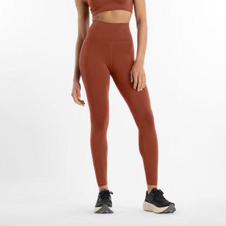 New Balance Damen NB Define High Rise Legging 25 in Rot, Poly-Strick, Gr&ouml;&szlig;e L