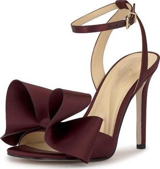 Jessica Simpson Femme Olivine Sandale &agrave; Talon, Marron (Dark Cherry Matte Satin), 39.5 EU