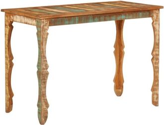 vidaXL Table à manger 110x52x76 cm bois massif de récupération