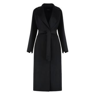 Max Mara Femme, Manteaux, Noir, Taille: 38 FR Manteau en laine et cachemire