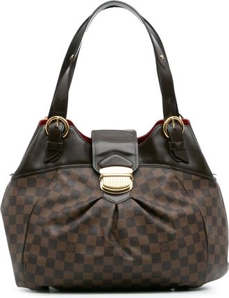 Louis Vuitton Hobo Bags - Damier Ebene Sistina GM - Gr. unisize - in Braun - f&uuml;r Damen