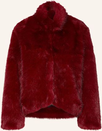 Frieda & Freddies Frieda & Freddies Kunstfell-Jacke Miss Boho rot