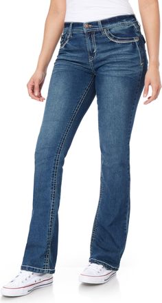 Wallflower Jeans Damen Instastretch Legendary Classic Fit Bootcut Jeans, Katy, 33 DE Kurze Hose
