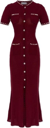 Self Portrait Femme, Robes, Rouge, Taille: 38 FR Perforated Dress