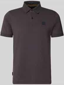 PME Legend Slim Fit Poloshirt mit Label-Detail