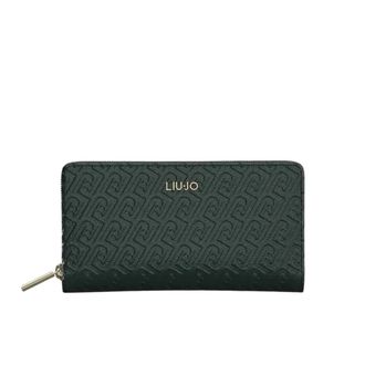 Liu Jo Gro&szlig;e Geldb&ouml;rse mit Monogramm-Pr&auml;gung - - Accessories - Damen - Gr&uuml;n - ONE SIZE