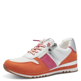 Marco Tozzi Damen Sneaker flach mit Schnürsenkeln Freizeit, Weiß (White Comb), 40 EU