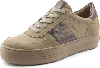 Paul Green Damen Pauls, Frauen Low-Top Sneaker,Strassenschuhe,Sportschuhe,Freizeitschuhe,Turnschuhe,Laufschuhe,schn&uuml;rschuhe,Beige (Almond),40.5 EU / 7 UK