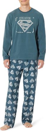 Amazon Essentials Harry Potter - DC Comics - Looney Tunes Herren Schlafanzug-Schlaf-Sets Flanell, Superman, XXL