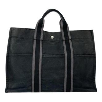 Herm&egrave;s Pre-owned Vintage Canvas Tote - - Pre-owned - Damen - Schwarzk - ONE SIZE
