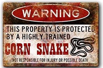 Generic Blech-Schild Kornnatter Schlangen Lustiges Blechschild Eisen Retro Metall-Poster F&uuml;r H&ouml;hle Schlafzimmer Bauernhaus 20X30Cm