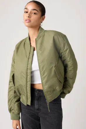Levi's Blouson Daviateur Scout Western - Femme - Vert / Deep Lichen Green - L