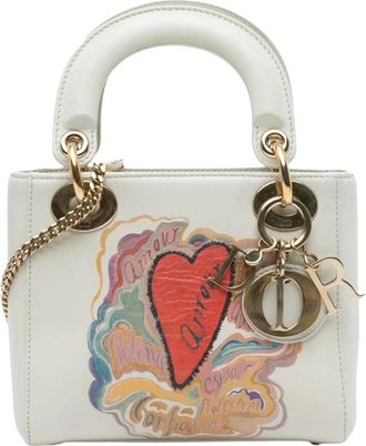 Dior Pre-owned Dioramour Mini Lady Satchel - Femme - Pre-owned - Blanc - Taille: ONE Size