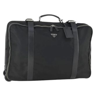 Prada Sac Week-end en Nylon Pre-owned - Femme - Pre-owned - Noir - Taille: ONE Size