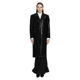 Junya Watanabe Embossed Single Breasted Coat
