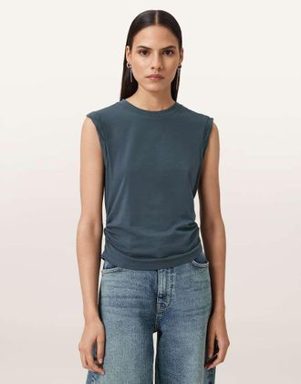 AllSaints West - Tanktop in dunklem Schieferblau