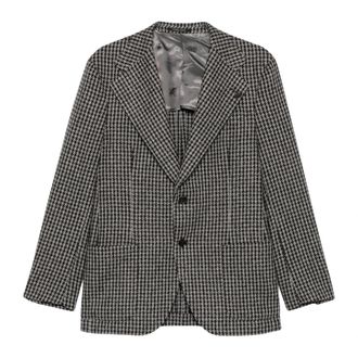 Gabriele Pasini Houndstooth-Sakko mit Einreiher - - Jackets - Herren - Mehrfarbig - L