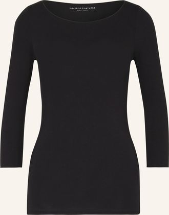 Majestic Filatures Majestic Filatures Shirt Mit 3/4-Arm blau