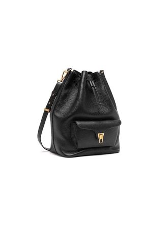 Coccinelle Womens Handbag Black Genuine Leather Bags - Handbags