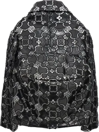 Comme Des Gar&ccedil;ons Laser-Cut Lace Jacket - Black